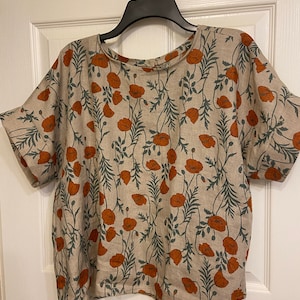 Box Top Pattern Oversized Blouse Lou Box Top PDF Sewing Pattern DIY ...