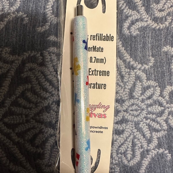 Autism Awareness Gel Pen, Autism Ribbon Inkjoy Pen, Autism Puzzle Piece ...