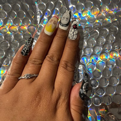 Pooh Bear Nails Summer Nails Press on Nails Cute Nails - Etsy