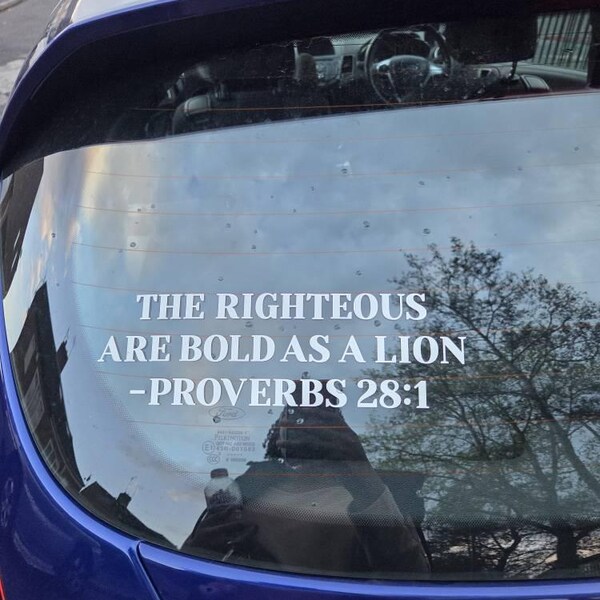 CUSTOM Bible Verse Car Decal - Custom Christian Sticker - Personalized ...