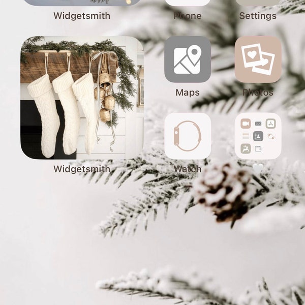 Winter Time Ios App Icons, Light Neutral Icon Pack, Aesthetic Original ...