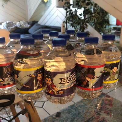 Beyblade Burst Water Bottle Labels, Diy Beyblade Burst Water Bottle ...