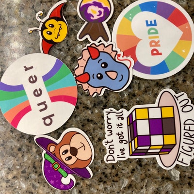 Rubiks Cube Pride Stickers Pride Sticker Various LGBTQ Flags Sticker ...