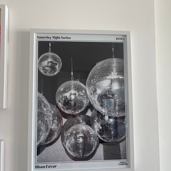 Disco Print, Disco Poster, Trendy Wall Art, Preppy Bar Cart Art, Disco ...