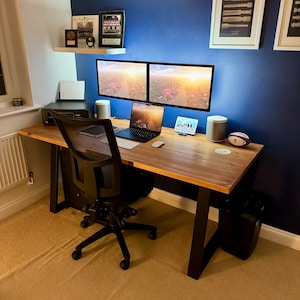Bespoke Rustic Gaming Desk With A Frame Industrial Legs - Etsy UK