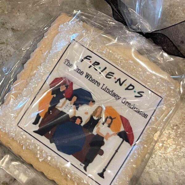 Friends Custom Birthday Cookie Favors--1 Dozen - Etsy