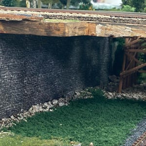 New 8 Sheets LANDSCAPE Wall 1/87 Ho Scale Wall Brick STONE 20x26cm Each ...