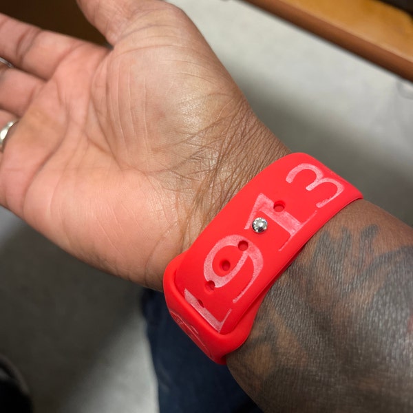Delta Sigma Theta Customizable Watch Band | Delta Band | Delta Sigma ...