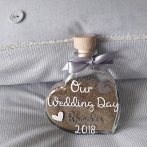 Personalised Honeymoon Destination Sand Keepsake Bottle Jar - Etsy