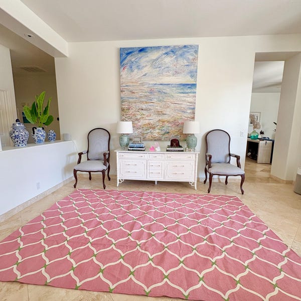 8X10 Feet Custom Size Floor Area Home Decor Rug, Personalized Dhurrie ...