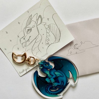 Qibli Wings of Fire Wof Double Sided Acrylic Charm - Etsy
