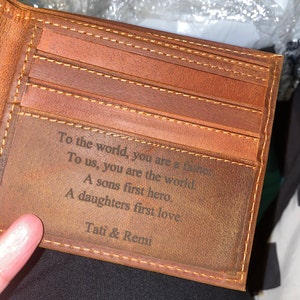 Personalized Men's Wallet, Genuine Leather Wallet, Gift for Boyfriend ...