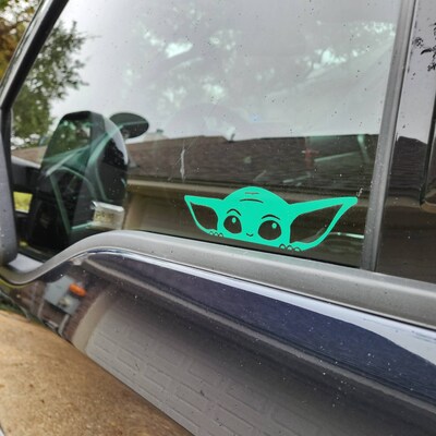 Grogu Vinyl Decal - Etsy