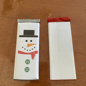 Snowman Candy Bar Wrappers Printable Snowmen Candy Wrappers Christmas ...