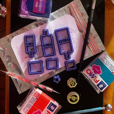 Mix and Match Clay Cutters, Set of 4, Set of 6,polymer Clay Cutter ...