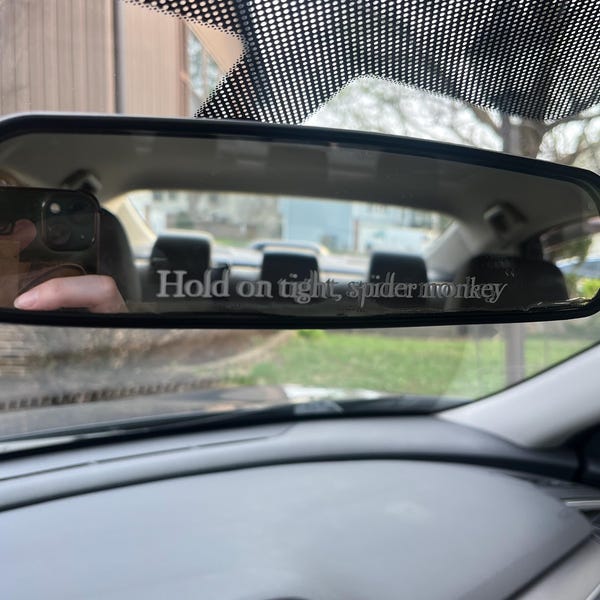 Hold on Tight, Spider Monkey - Twilight Visor Mirror Vinyl Decal - Etsy