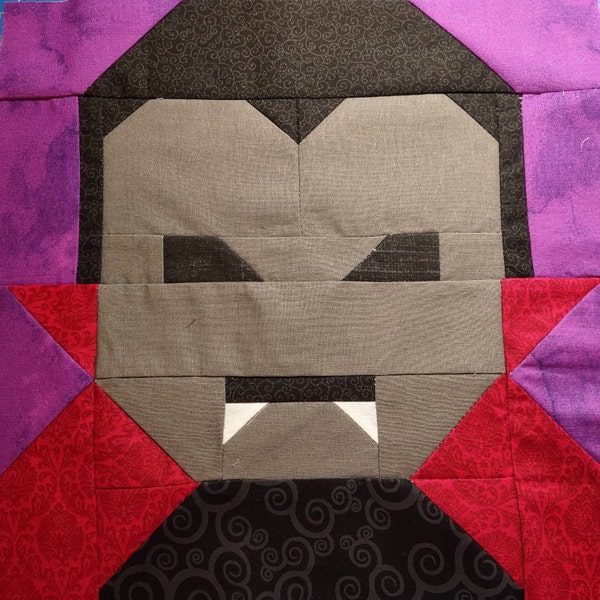 PDF Halloween Quilt Pattern - Dracula Quilt Pattern - Etsy