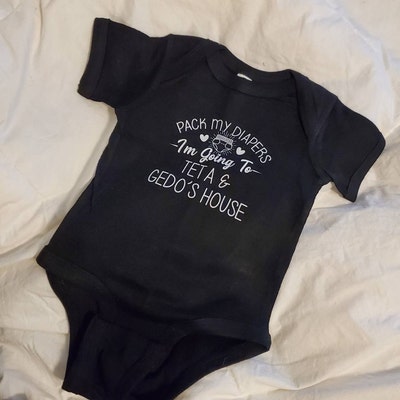 Teta and Gedo Gift Baby Bodysuit Creeper Toddler Shirt, I'm Going to ...