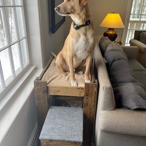 Unfinished Pet Ramp With Slats for Traction Wood Dog Ramp Pet Furniture ...