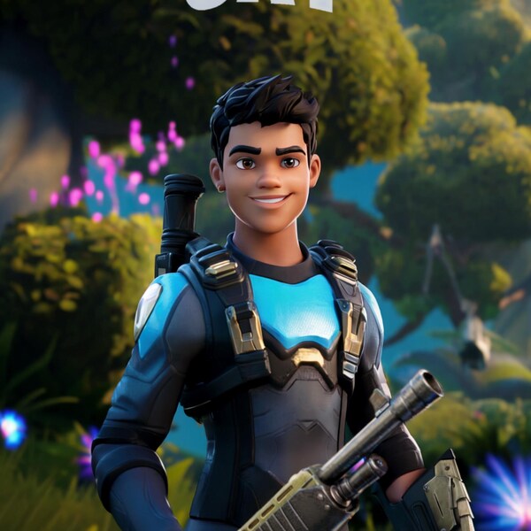 Custom Portrait Video Game Posters | Digital Item | Video Game Drawing ...