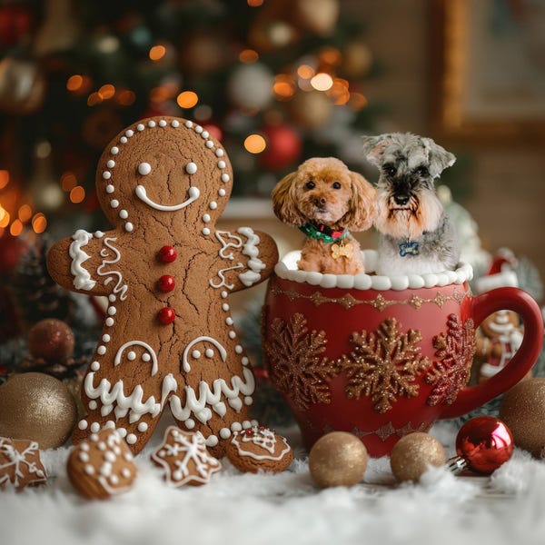 Santa and Reindeer Backdrop Digital, Christmas Digital Background ...