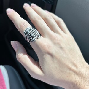 Multiple Styles Punk Ring, Gothic Rings, Boho Ring, Adjustable Chunky ...