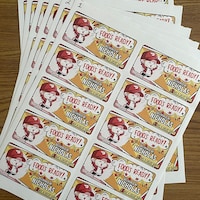 Personalized Doordash Labels Delivery Bag Shaped Stickers Food Delivery ...