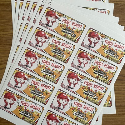 Personalized Uber Eats Labels Delivery Circle Stickers Food Delivery - Etsy