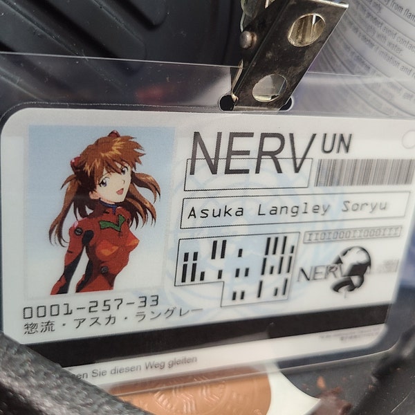 Neon Genesis Evangelion Inspired NERV ID Badge. Costume Cosplay Prop. Your Choice - Etsy