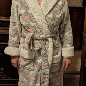 Super Plush Front Zipper Soft Robe Zipper Bathrobe Dressing Gown - Etsy