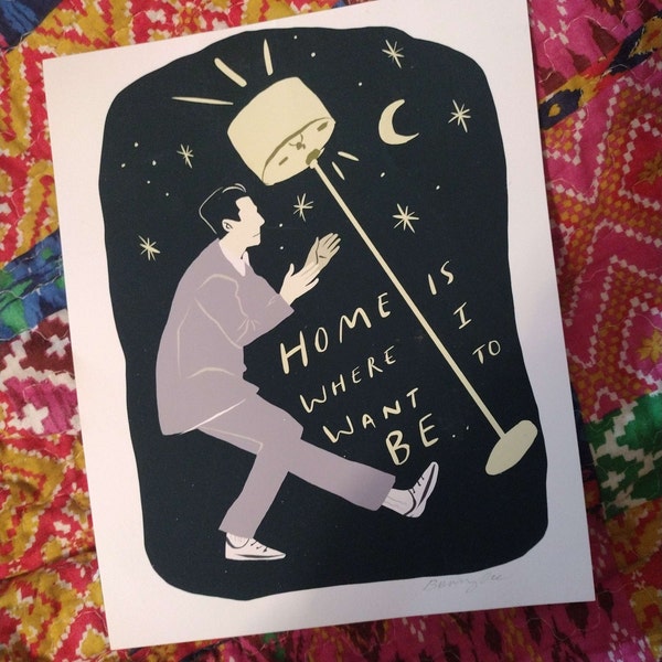 Lamp Dance David Byrne Print - Etsy