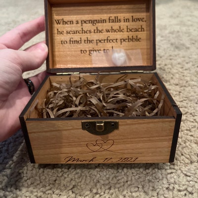 Custom Memory Wooden Laser Engraved Box, Easter Gift Personalized ...