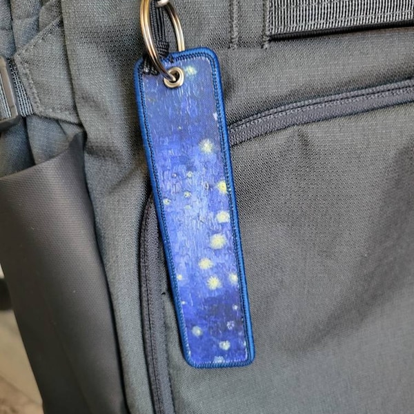 Asian Oriental Keychain Key Tag / Embroidered Keychain Crane Cat Dragon ...