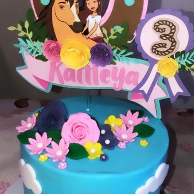 Horse Cake Topper, Riding Free Spirit Cake Topper, Equestrian Cake ...