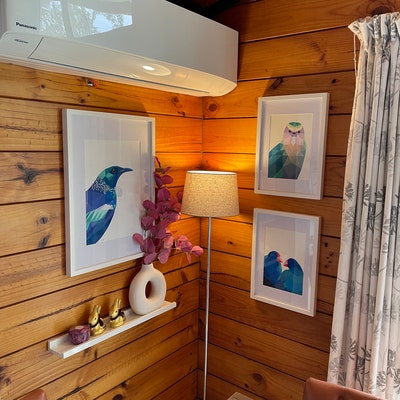 Tui Print Native New Zealand Birds Art Print Bird Illustration Kiwi Art ...