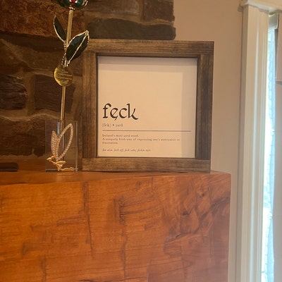 Feck Definition St Patrick's Day Decor, Celtic Signs, Irish Definitions ...