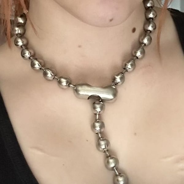 Large 8mm STAINLESS STEEL Ball Chain Necklaces And/or Bracelets Round ...