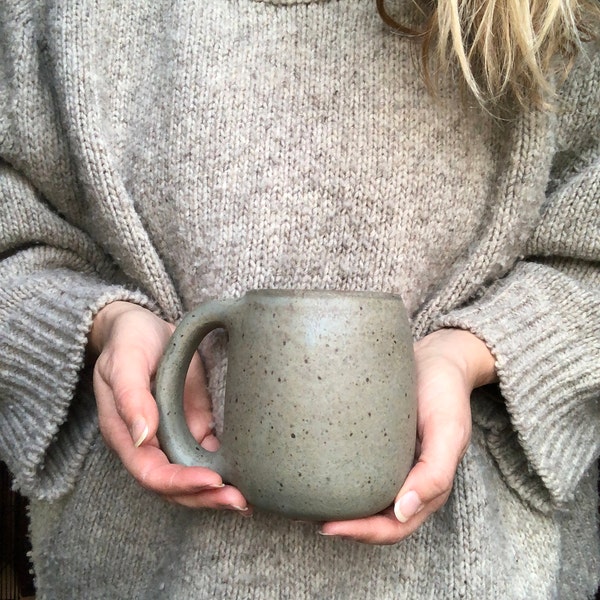 MADE TO ORDER Aged Green Mug 16oz, Ceramic, Pottery, Handmade ...