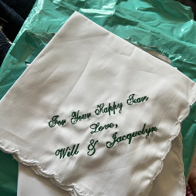 Memorial Handkerchief Personalized - Etsy