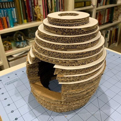 DIY Cardboard Beehive Hamster House - Etsy
