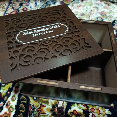 Lasercut File Tray. Breakfast Serving Wooden Tray With Handles. CNC Cut ...