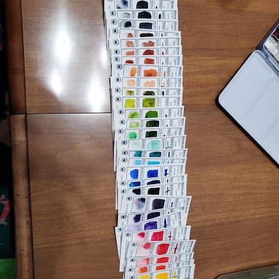 Printable Color Swatch Cards Blank, Swatch Chart for Artists, Teachers ...