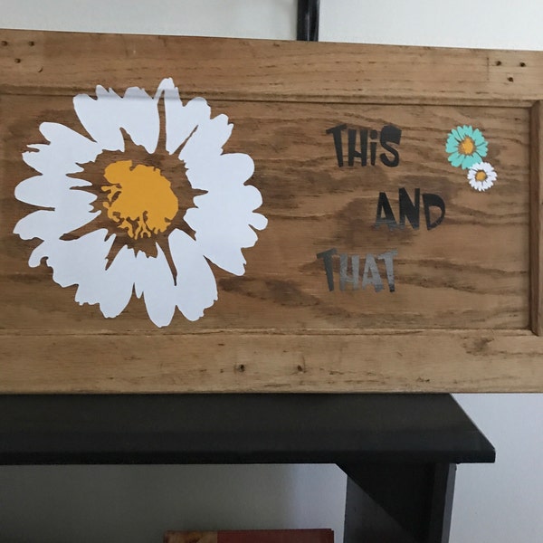 Daisy Vinyl Decal - FREE SHIPPING Car Window Decal, Laptop Sticker ...