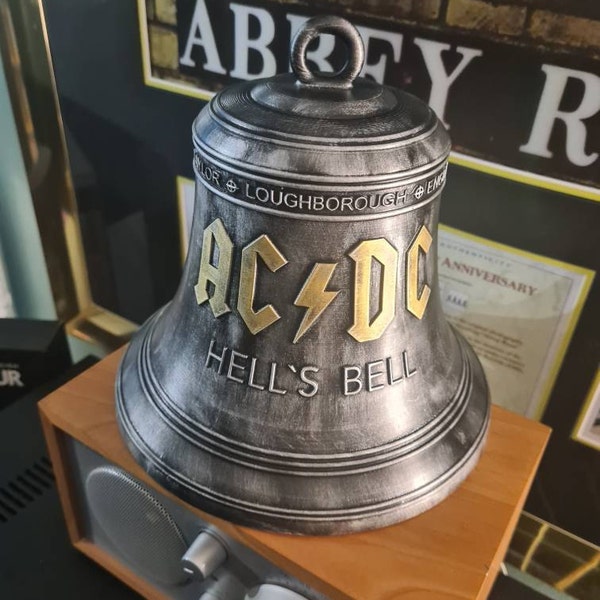 AC/DC hells bells art fan / cloche fan art ac/dc Hell's Bell - Etsy France