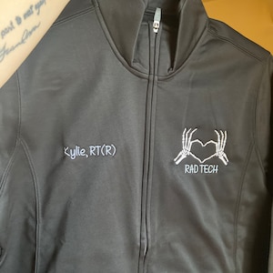 Rad Tech Jacket Radiological Technologist Jacket Rad Tech Zip ...