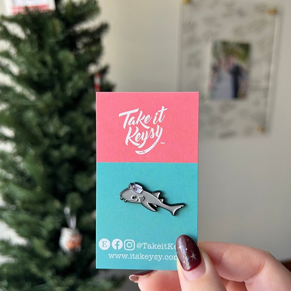 Nurse Shark Pin & Free Sticker, Nurse Week Gift - Etsy
