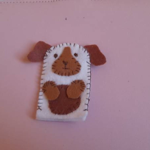 PDF Pattern, Felt Patter, Dog Finger Puppet Pattern, Puppy Sewing ...