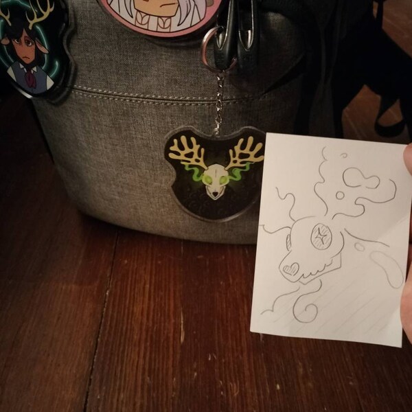 Mysterious Woman Keychains, Double-sided | Centaurworld - Etsy