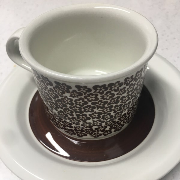 Vintage, Gustavsberg "prunus" Nine (9) Saucers 12 Cm/5"/designed by ...