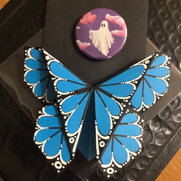 Set of 5 Choose Your Own Set Paper Origami Butterfly Corner Bookmarks ...